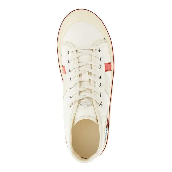 Bottega Veneta Eliot Canvas High Top Sneakers - White