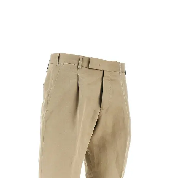 PT TORINO Cotton And Linen Rebel Fit Tapered Leg Pants