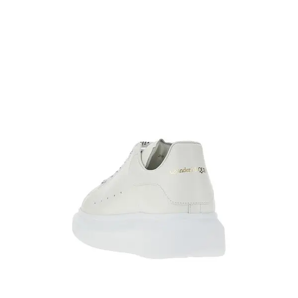 Alexander McQueen Oversized Sole Leather Sneakers - White