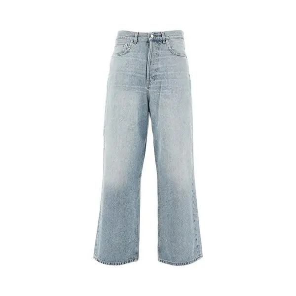 HAIKURE Celestial Wash Wide Leg Denim Pants - Blue