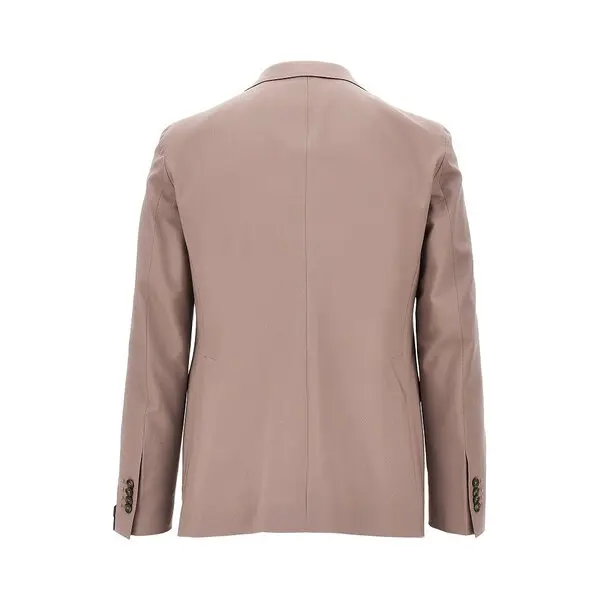 Tagliatore Stretch Wool Tailored Suit - Pink