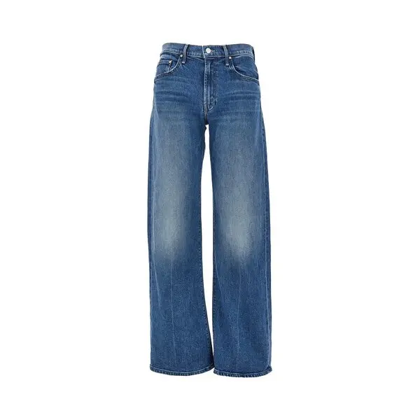 MOTHER The Mid Rise Lasso Sneak Jeans - Blue