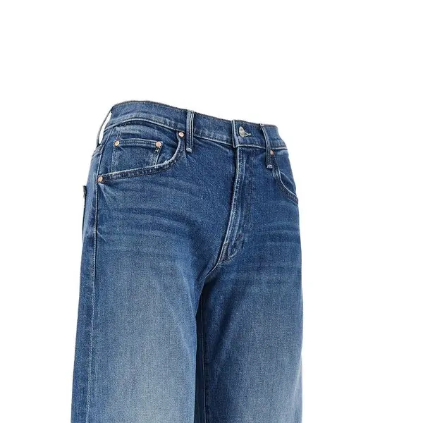 MOTHER The Mid Rise Lasso Sneak Jeans - Blue
