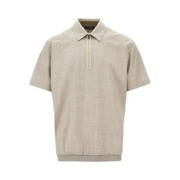 Sease Ight Woo Zipped Poo Shirt