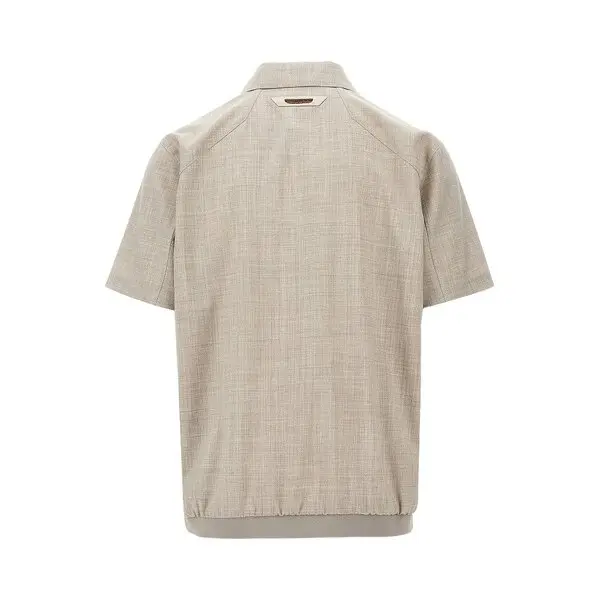 Sease Ight Woo Zipped Poo Shirt