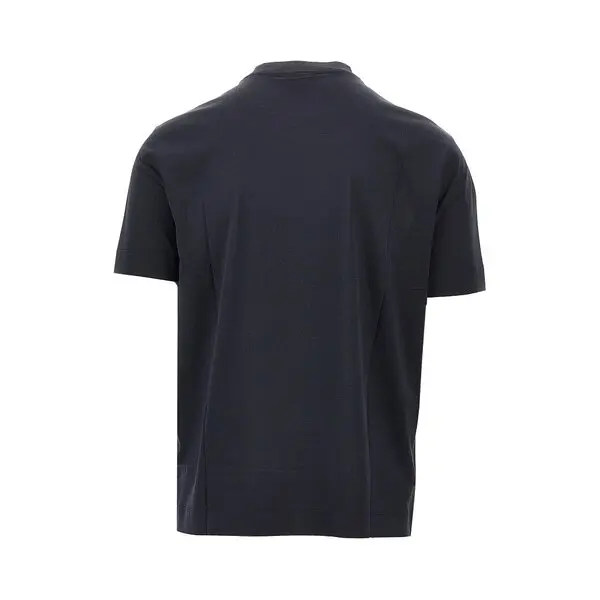 Emporio Armani Printed And Embroidered Lyocell-blend T-hirt