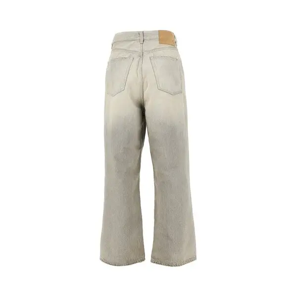 HAIKURE Pearl Wash Wide Leg Jeans - Grey