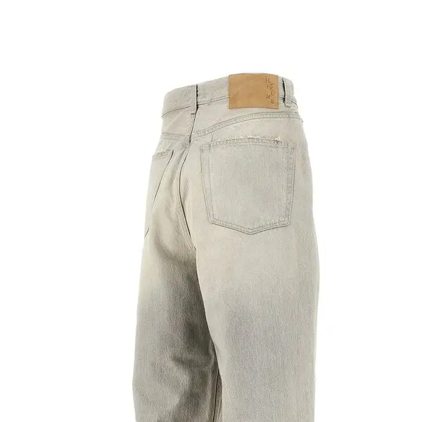HAIKURE Pearl Wash Wide Leg Jeans - Grey