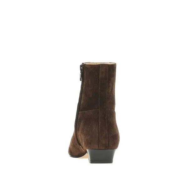 Khaite Marfa Suede Leather Ankle Boots - Brown