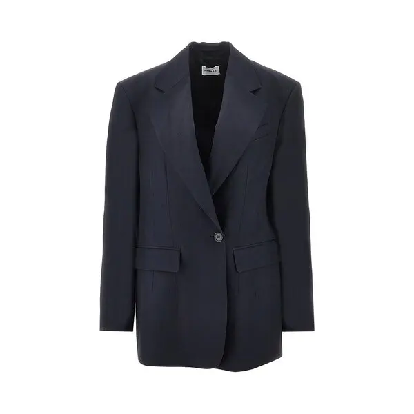 P.a.r.o.s.h Raisa Oversized Linen-blend Jacket - Blue
