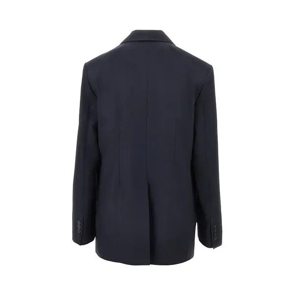 P.a.r.o.s.h Raisa Oversized Linen-blend Jacket - Blue
