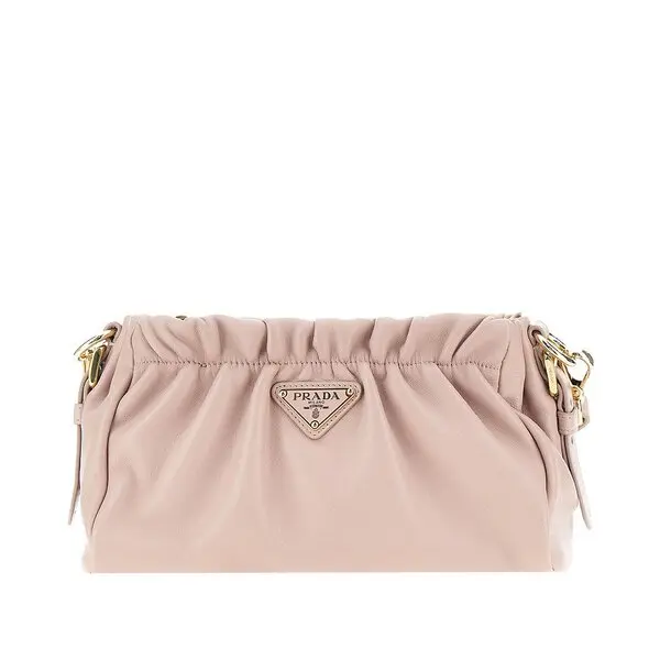 Prada Gathered Nappa Leather Bag