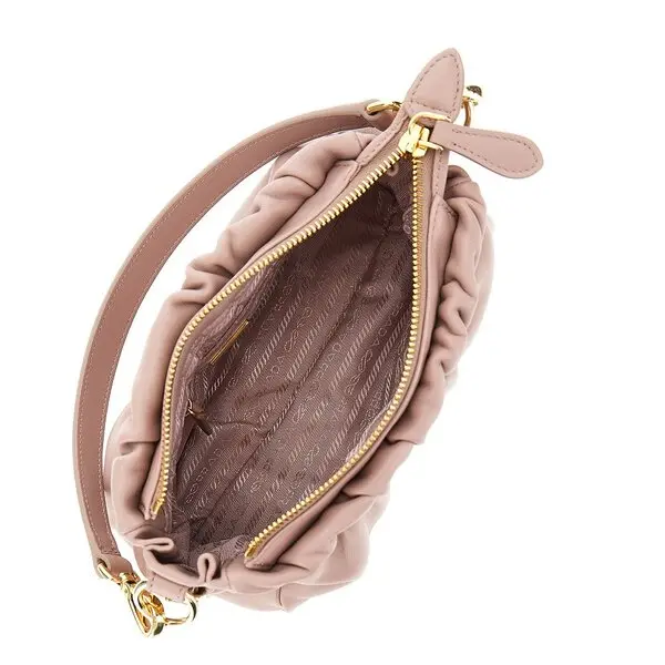 Prada Gathered Nappa Leather Bag