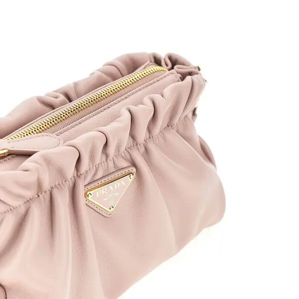 Prada Gathered Nappa Leather Bag