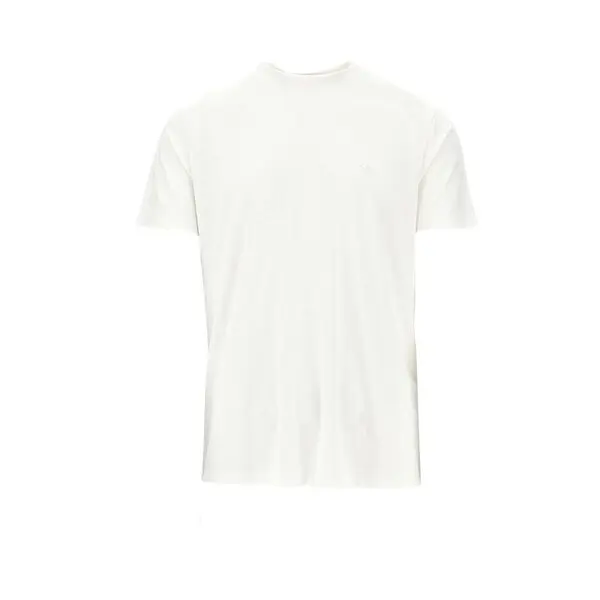 Emporio Armani Eagle Embroidery Modal-blend T-hirt - White
