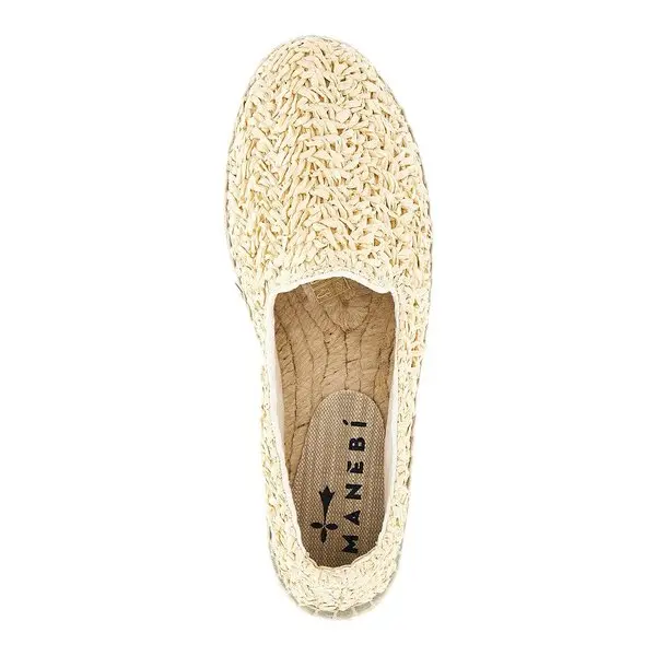 Manebí Woven Raffia Espadrille Flats