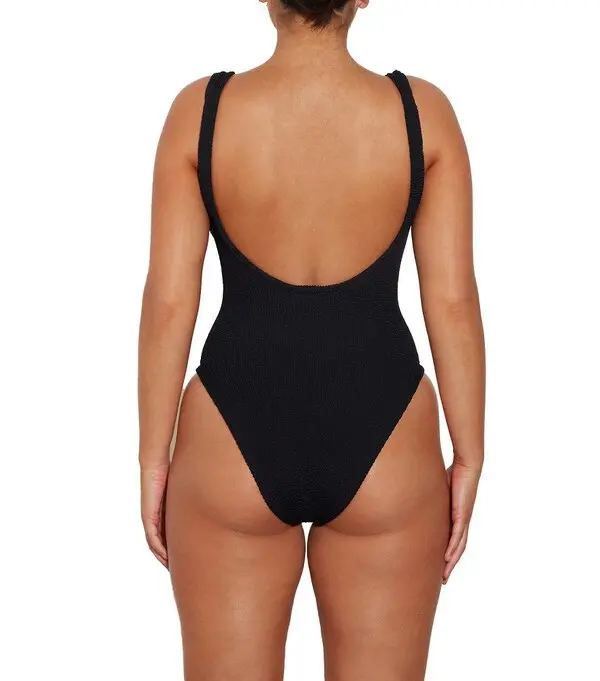 Hunza G Domino One Piece Swimsuit - Black