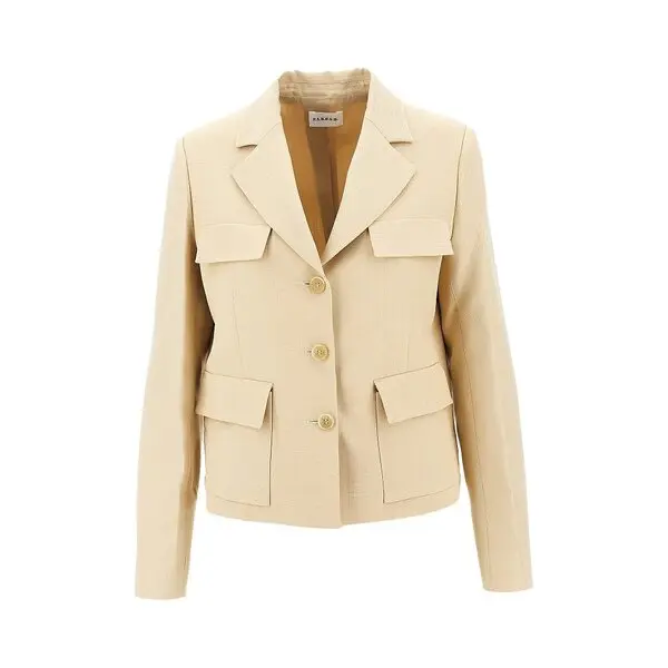 P.a.r.o.s.h Rania' Single-breasted Canvas Jacket