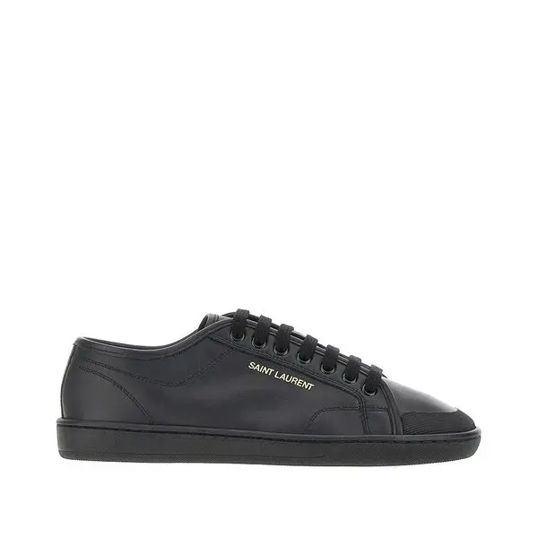 Saint Laurent Smooth Leather Lace-up Sneakers