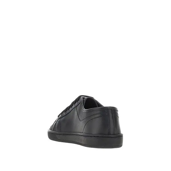 Saint Laurent Smooth Leather Lace-up Sneakers