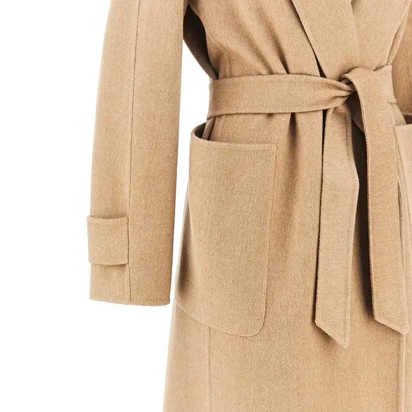 Max Mara Midi Camel Wool Coat