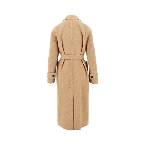 Max Mara Midi Camel Wool Coat