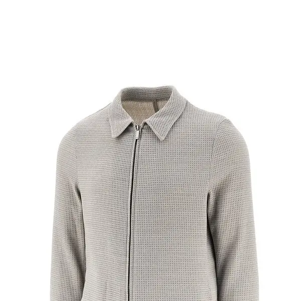 Emporio Armani Waffle Jersey Zip Jacket