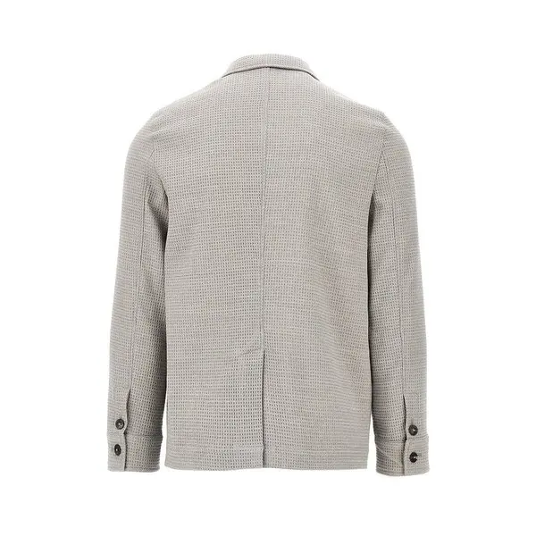 Emporio Armani Waffle Jersey Zip Jacket
