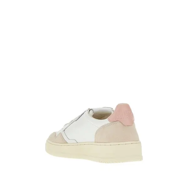 AUTRY Medalist Low Suede And Leather Sneakers - White