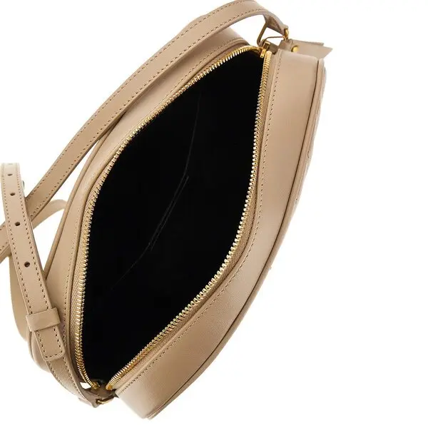 Saint Laurent Quilted Leather Lou Camera Bag - Beige