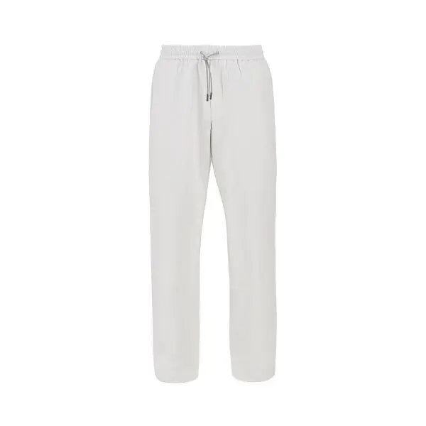 Sease Twill Pants With Elasticated Waist And Alcantara® Drawstring - White