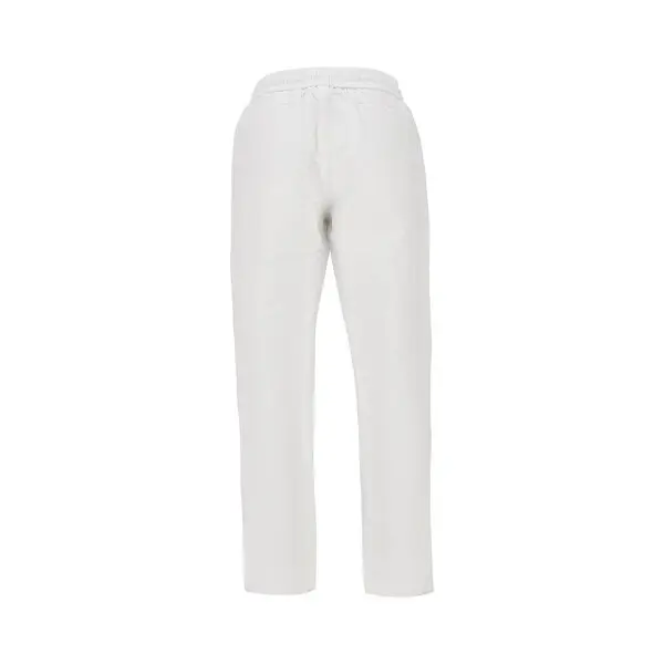 Sease Twill Pants With Elasticated Waist And Alcantara® Drawstring - White