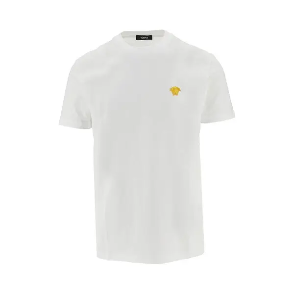 Versace Medua Embroidery T-hirt - White