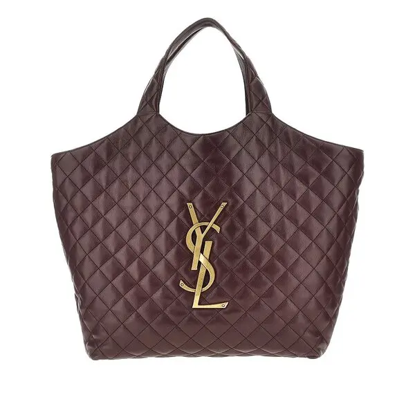 Saint Laurent Quilted Nappa Leather Icare Maxi Tote Bag