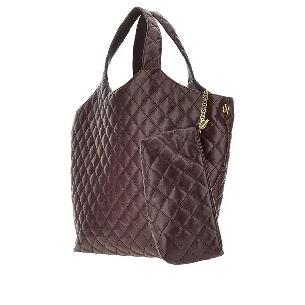 Saint Laurent Quilted Nappa Leather Icare Maxi Tote Bag