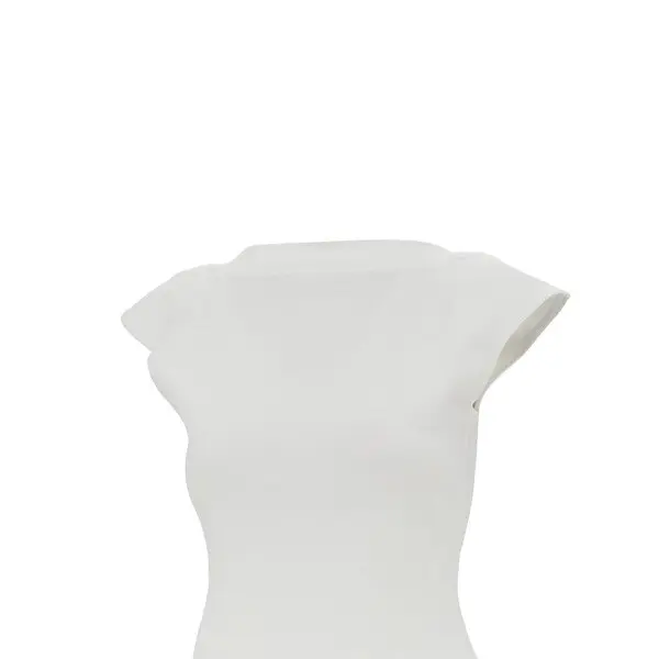 Alaïa Jersey Top With Cap Sleeves