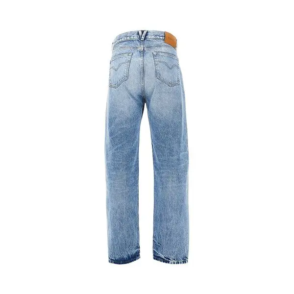 Versace Embellished High-rise Straight Leg Jeans