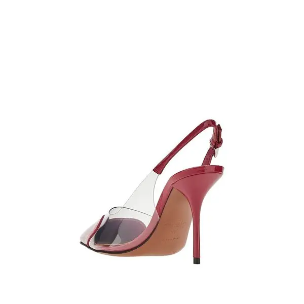 Alaïa Le Coeur Slingback Pumps In Transparent Pvc And Patent Leather
