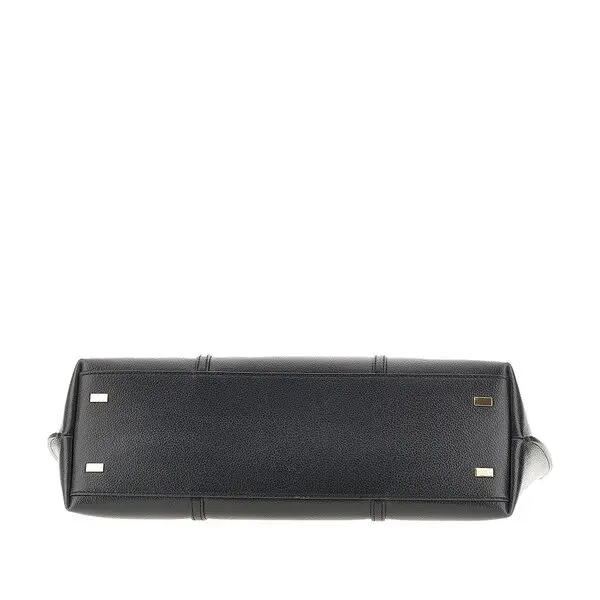 Tory Burch Perry Grained Leather Shopping Bag - Black