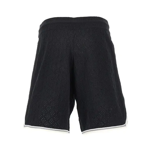 Amiri Knitted Shorts With Crest And Logo Embroidery