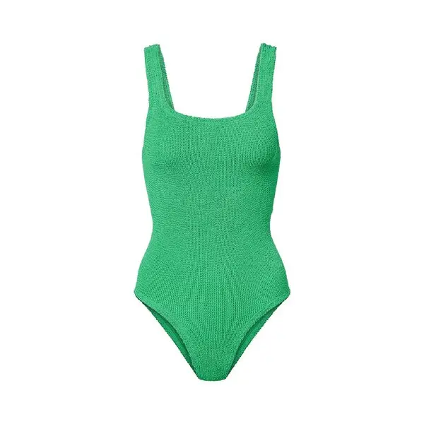 Hunza G Square Neck Swimsuit - Green