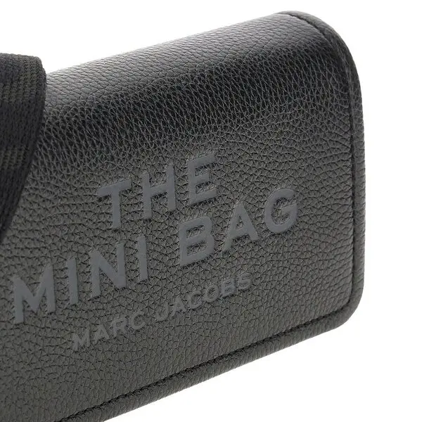 Marc Jacobs The Mini Bag" Grain Leather Cross Body Bag - Black
