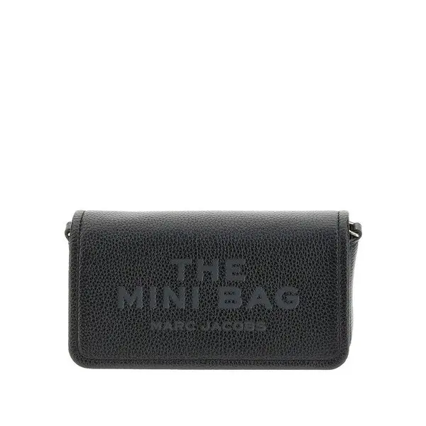 Marc Jacobs The Mini Bag" Grain Leather Cross Body Bag - Black