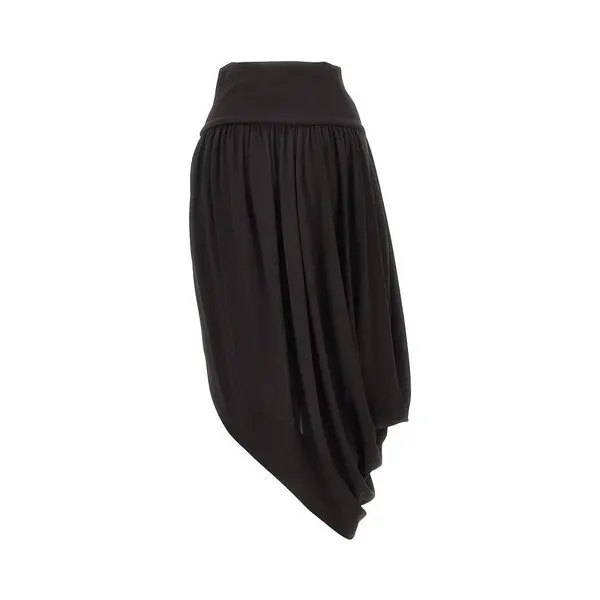 Alaïa Draped Midi Skirt