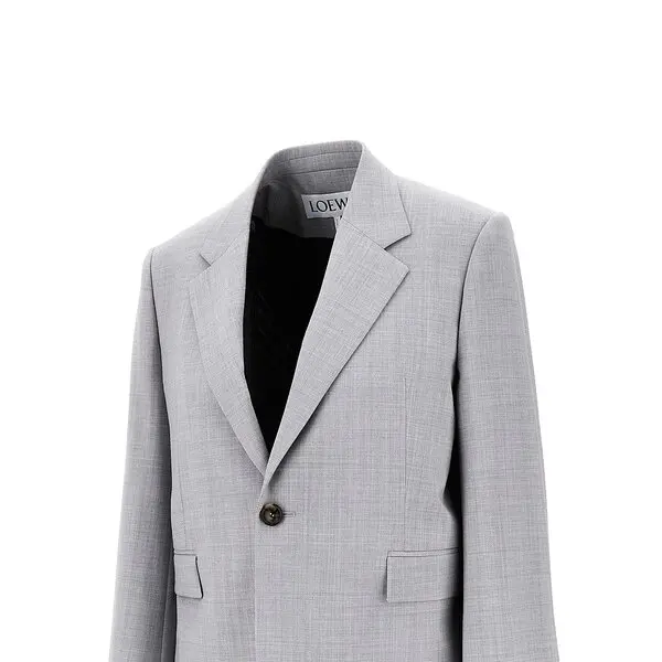 Loewe Single-breasted Jacket With Wide Sleeves