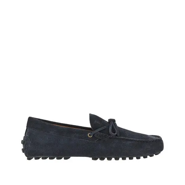 TOD'S Gommino Suede Leather Loafers - Blue