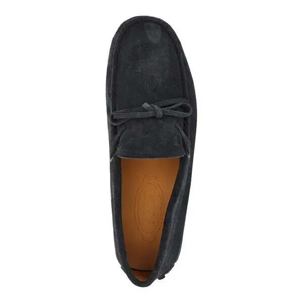 TOD'S Gommino Suede Leather Loafers - Blue