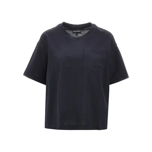 Emporio Armani Travel Eential Cotton T-hirt - Blue