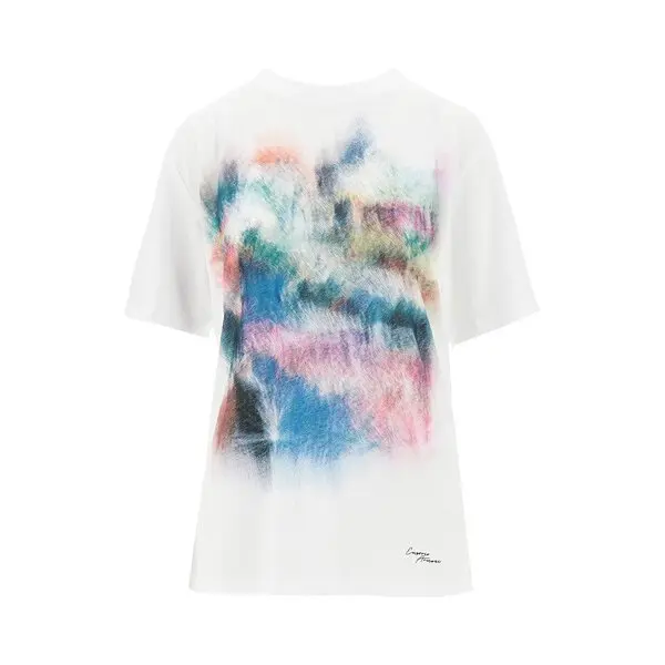 Emporio Armani Graphic Print Short Sleeve T-shirt - White