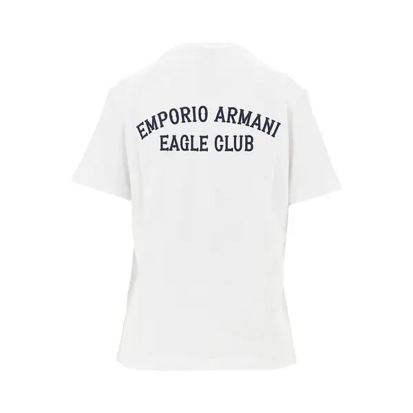 Emporio Armani Cotton Jersey T-shirt With Graphic Print